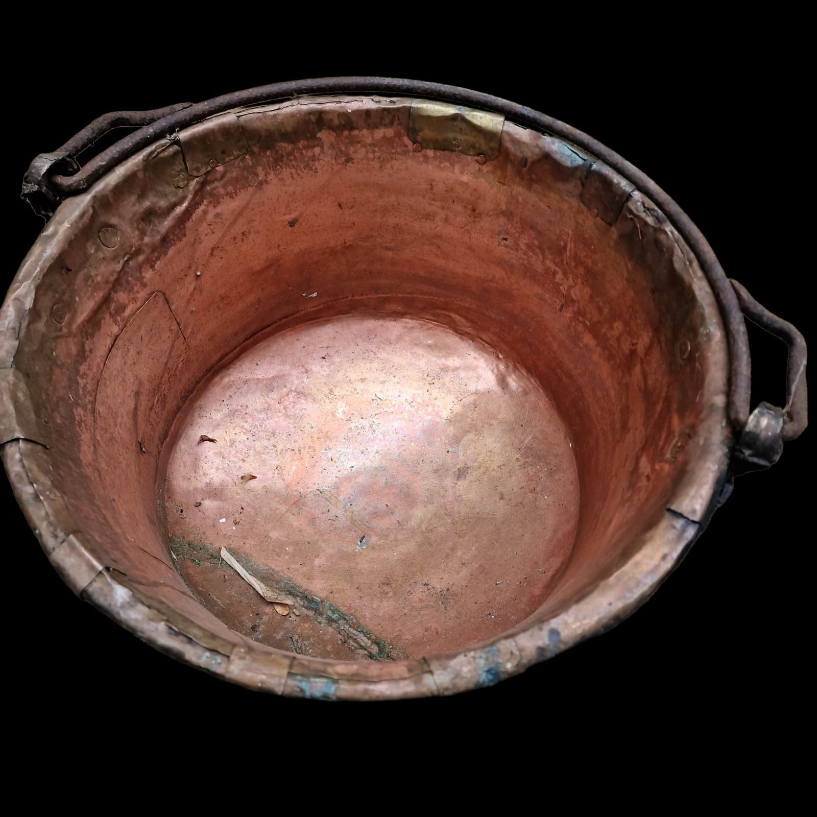 vecchio paiolo in rame diametro 50 - nientedinuovo.it